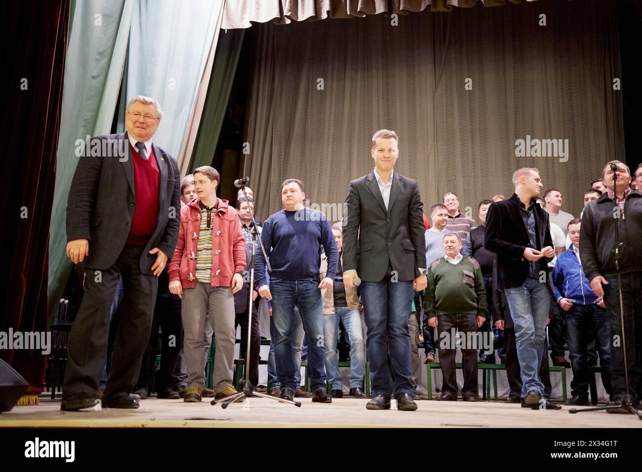 MOSCOW, RUSSIA - DEC 30, 2014: Chorus of Academic Song and Dance ...