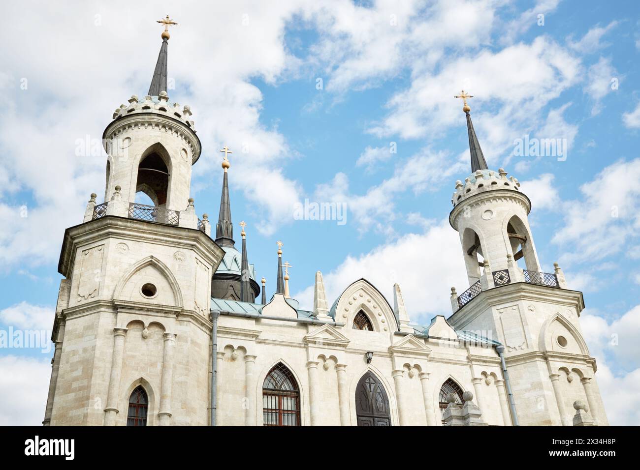 Facade of the neo-Gothic Church of the Vladimir icon of the Mother of ...