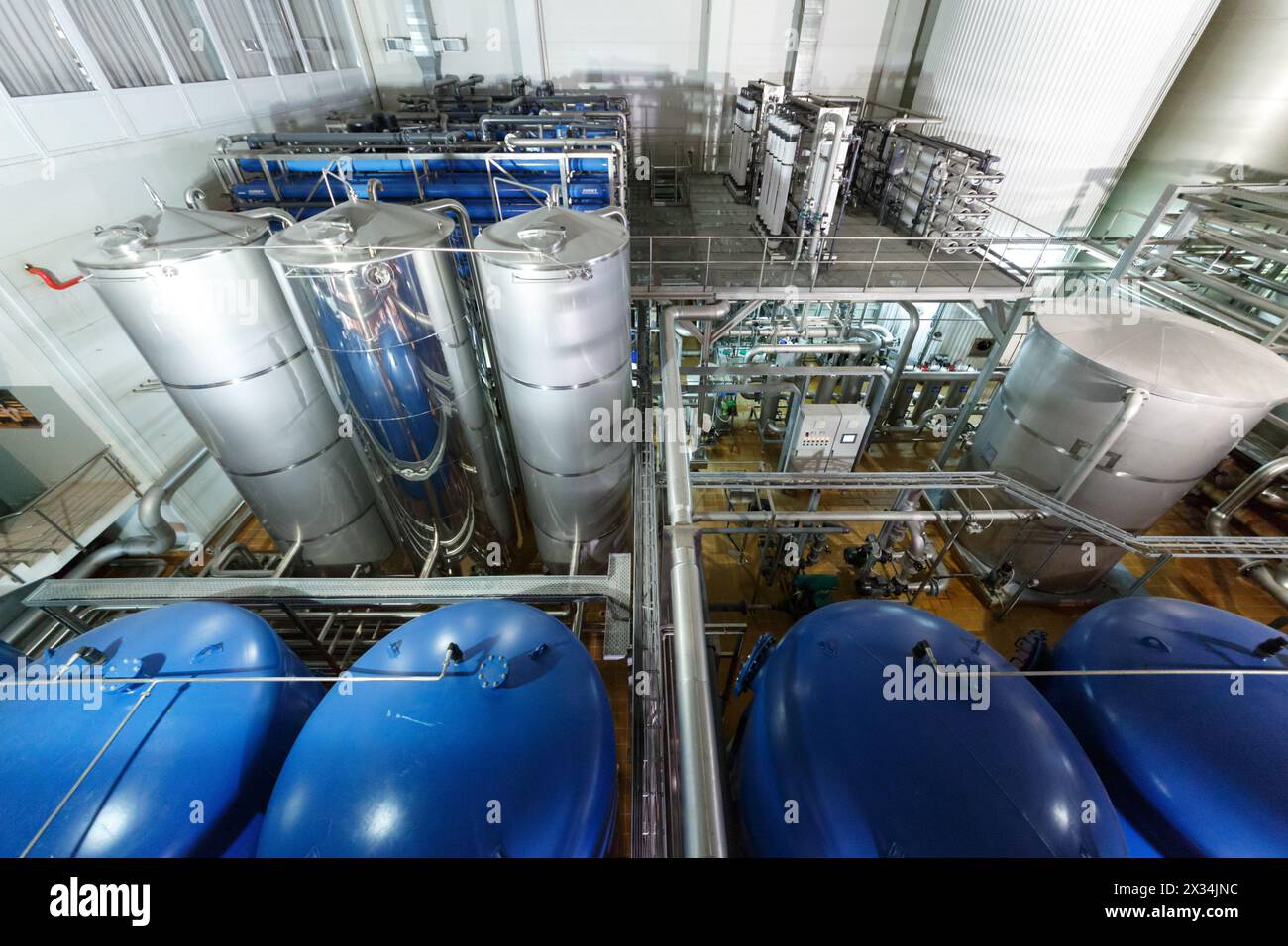 brewing containers in beer factory captive shop Stock Photo - Alamy