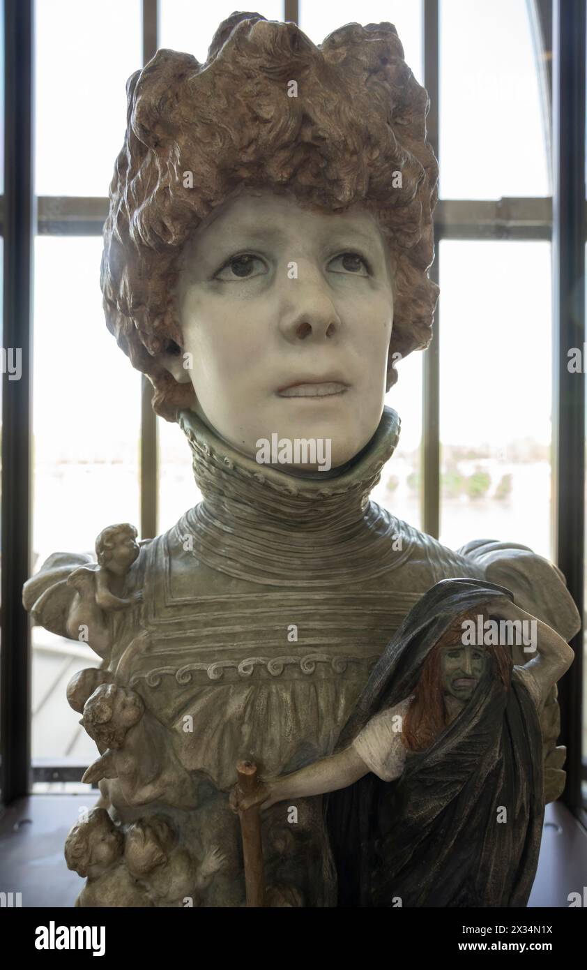 Paris, France - 04 12 2024: Orsay Museum. View of a Marble Sculpture ...