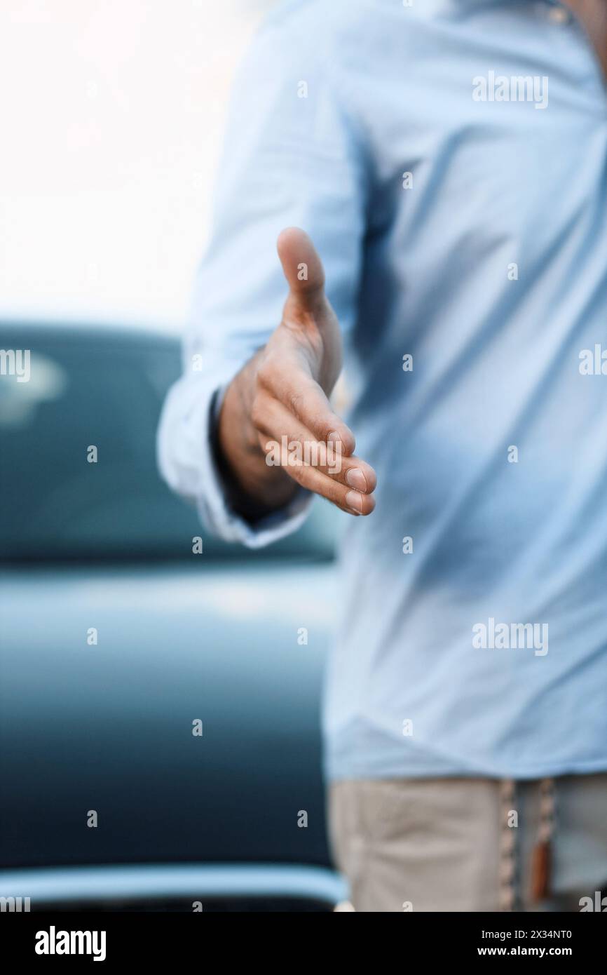 Businessman open hand ready hi-res stock photography and images - Alamy