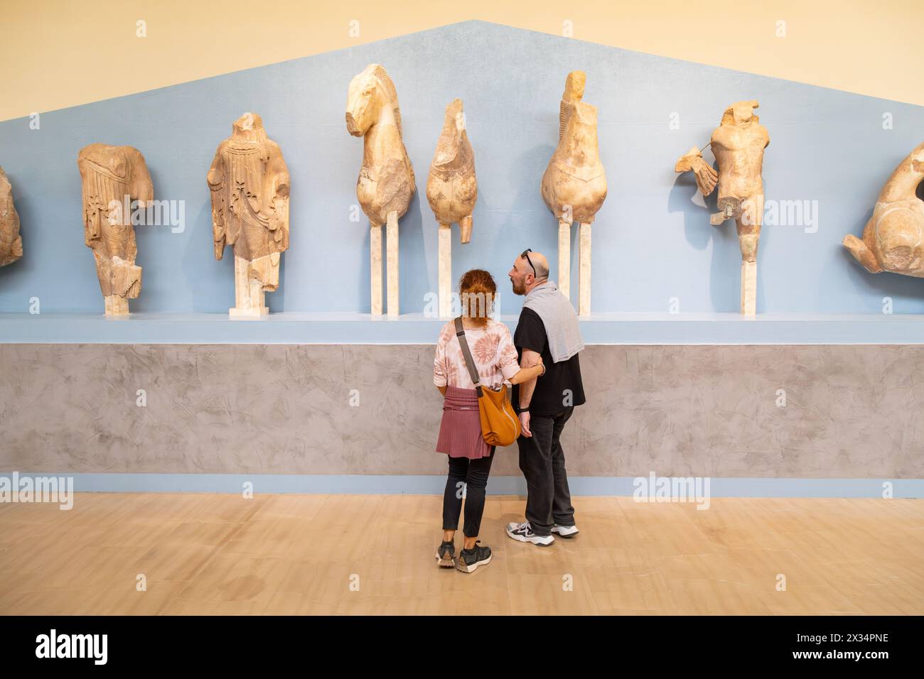 The east pediment of the archaic temple of Apollo, Delphi ...