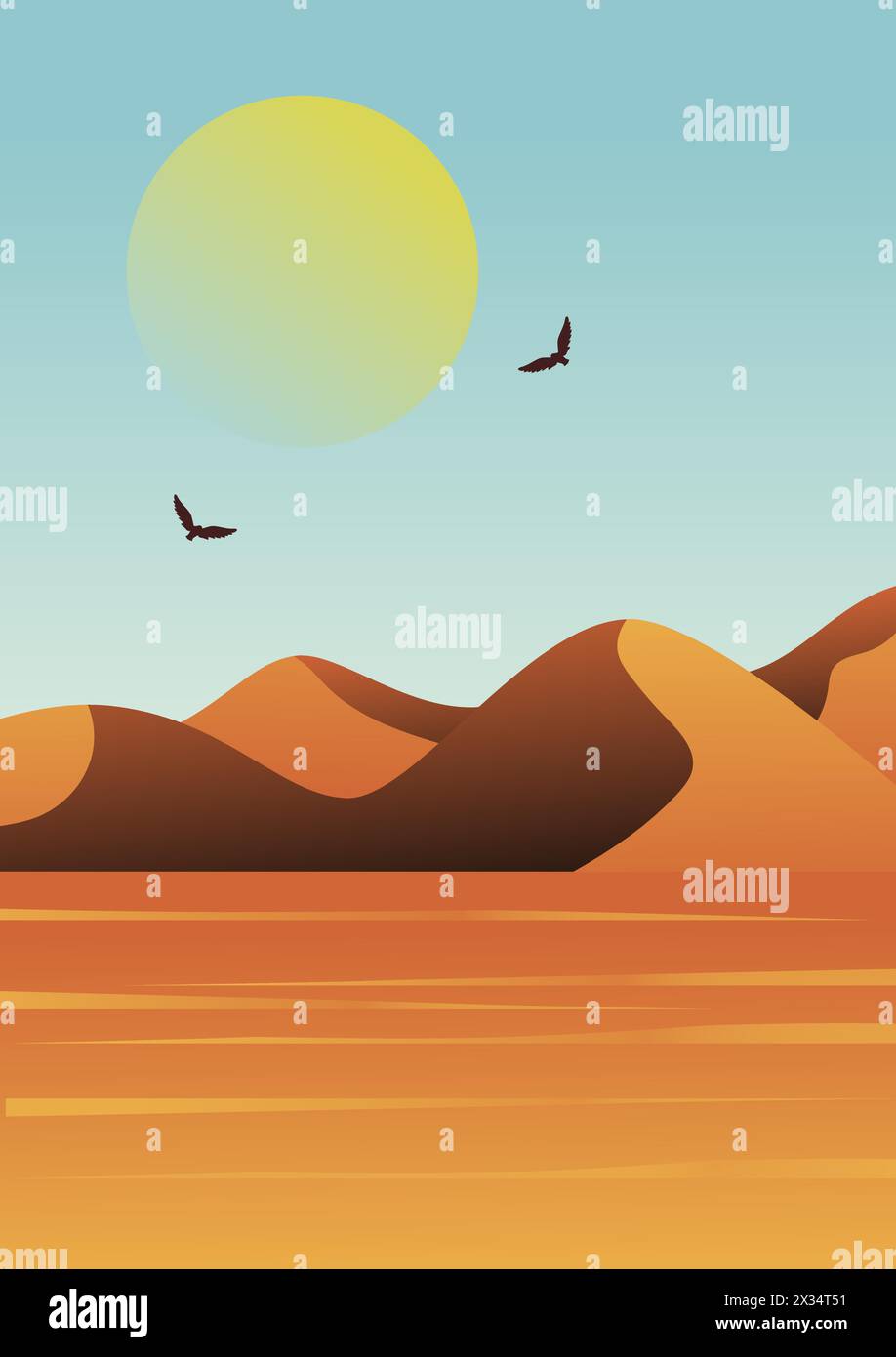 National Park wildlife poster vector illustration design. Eagle birds ...