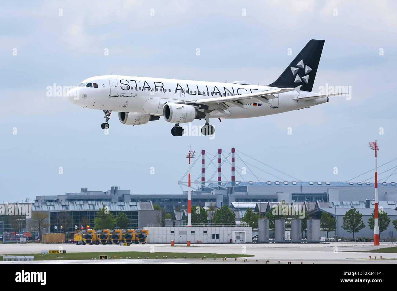 Ein Airbus A319-100, A319-114 der Fluglinie, Airline, Fluggesellschaft ...