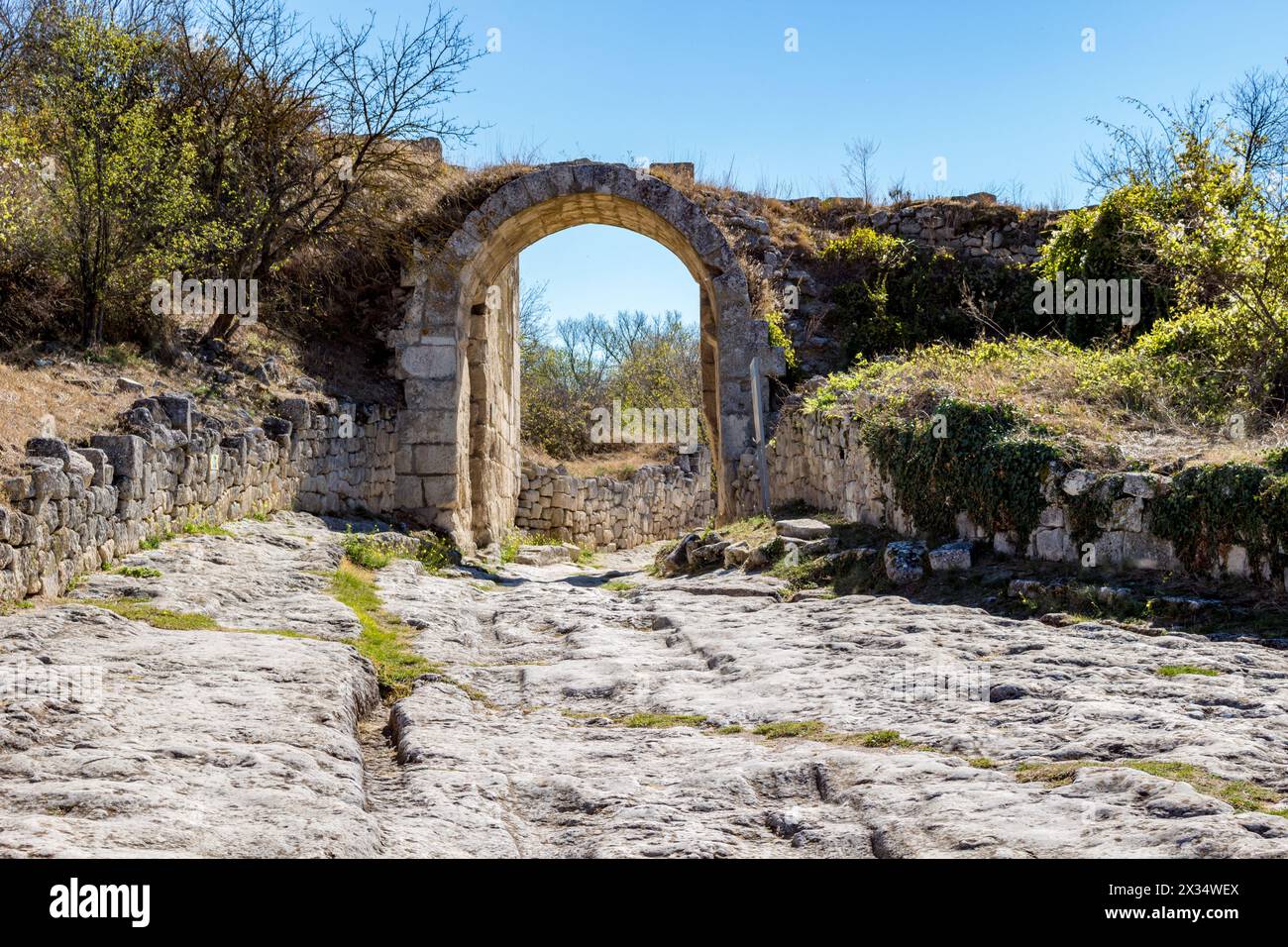 Chufut-Kale. Medieval city-fortress in the Crimean Mountains ...