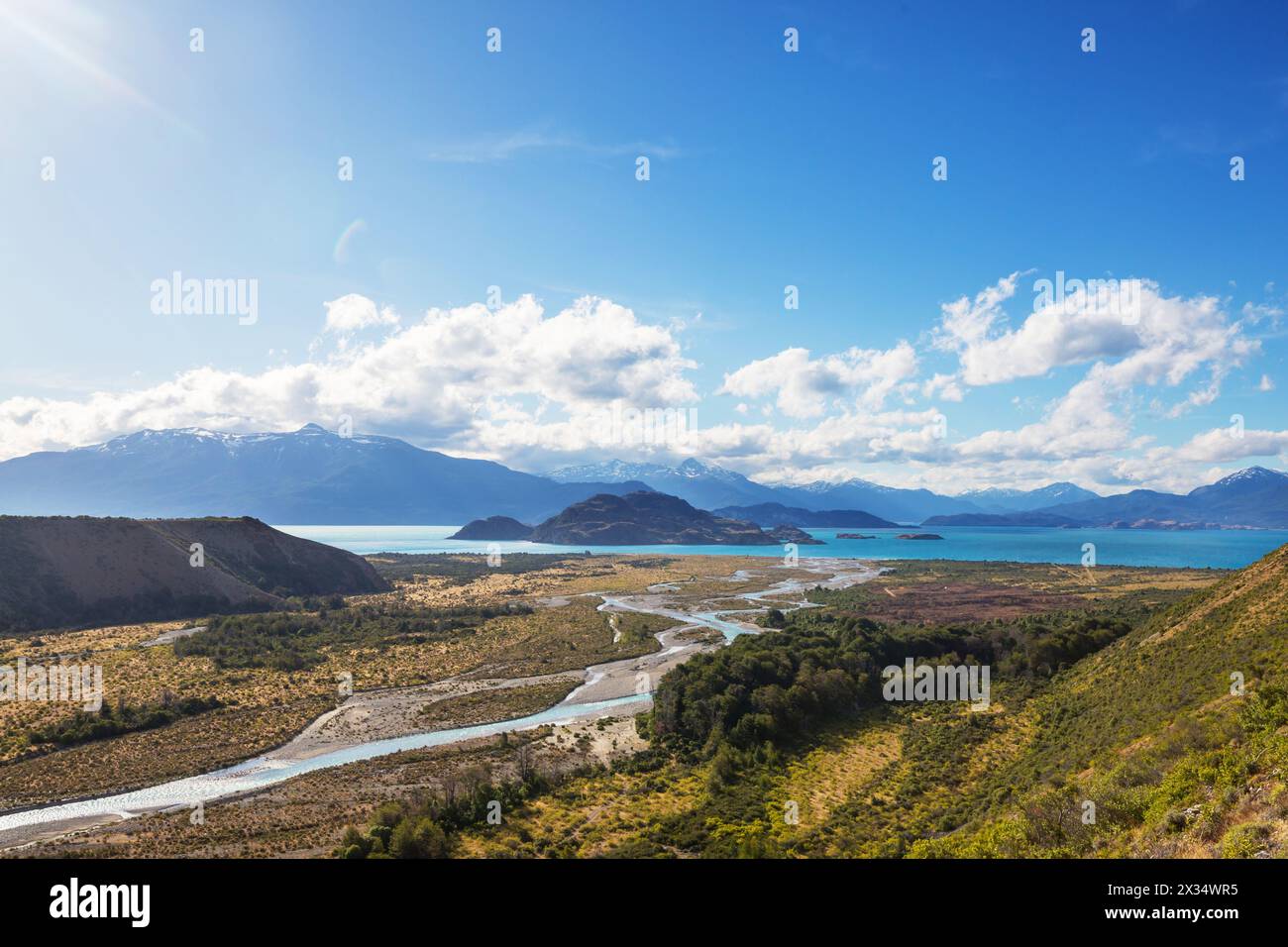 General Carrera Lake, Carretera Austral, Patagonia - Chile. Beautiful ...