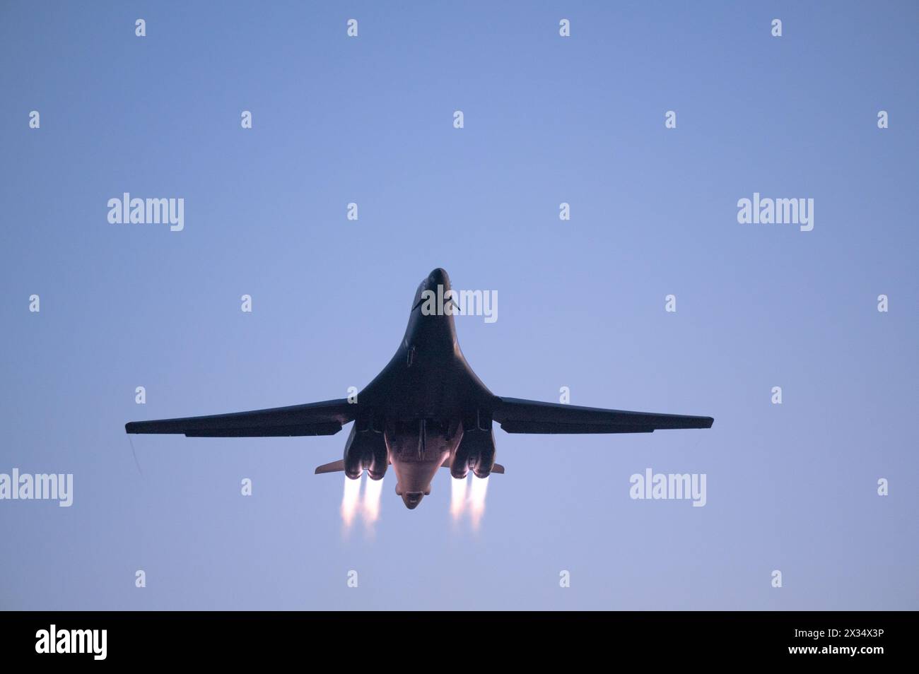 Arahal, Spain. 23rd Apr, 2024. A U.S. Air Force B-1B Lancer supersonic ...
