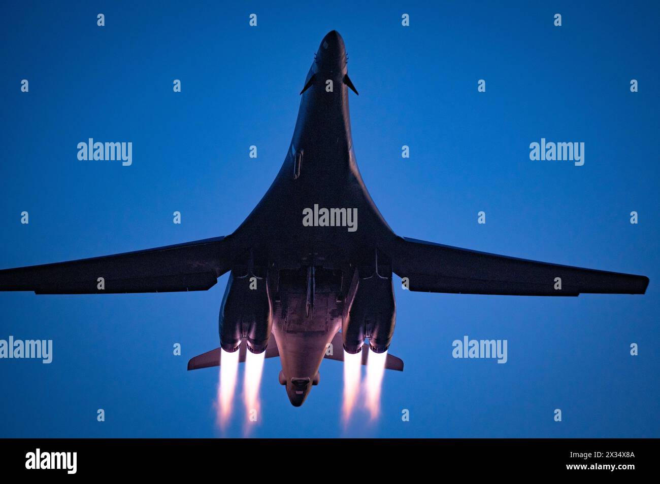 Arahal, Spain. 23 April, 2024. A U.S. Air Force B-1B Lancer supersonic ...
