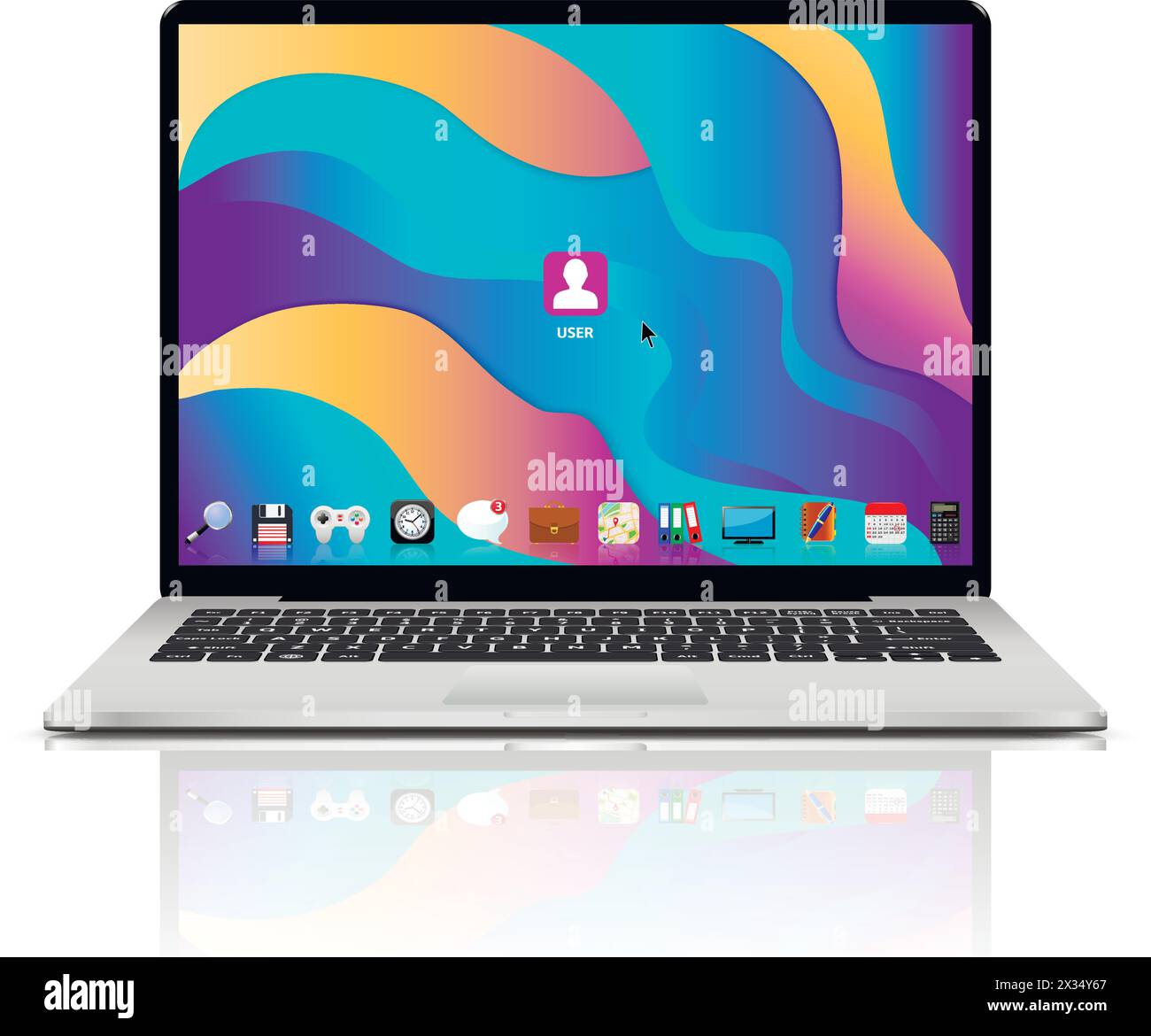 Presentation on screen blurred Cut Out Stock Images & Pictures - Alamy