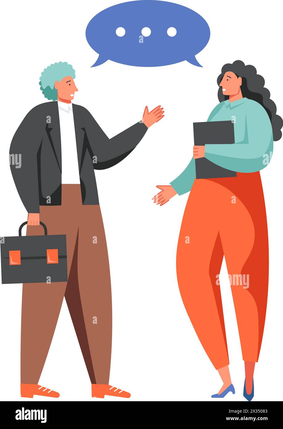 Political dialog concept vector flat isolated illustration Stock Vector ...