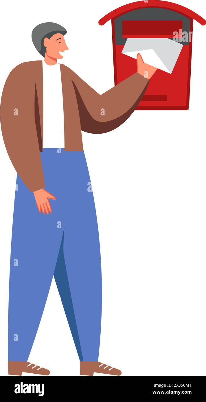 Postal mail services vector flat isolated illustration Stock Vector ...