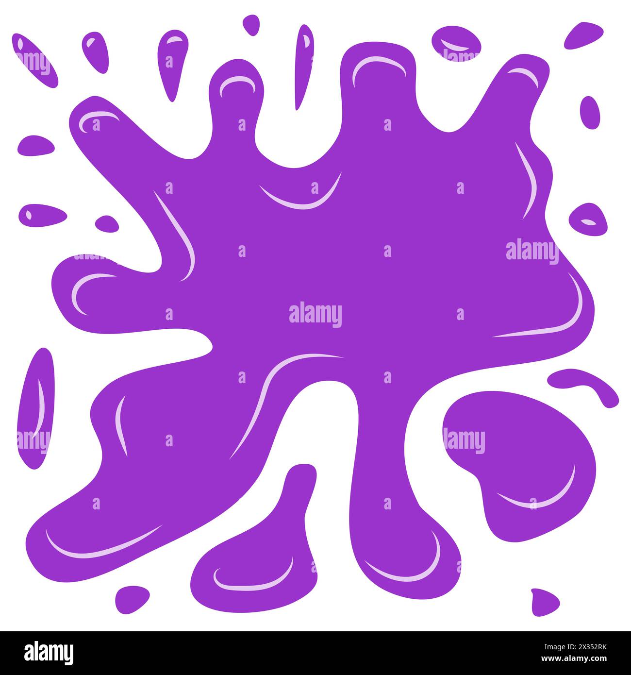 Violet splash on a white background. Vector illustration Stock Vector ...