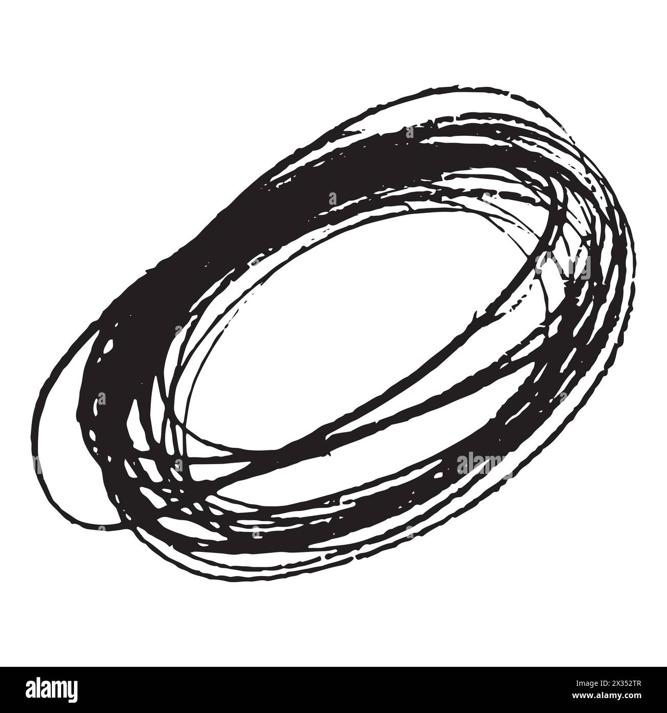 Sketch Scribble Smear Ellipse Shape. Hand drawn Pencil Scribble. Vector illustration Stock ...