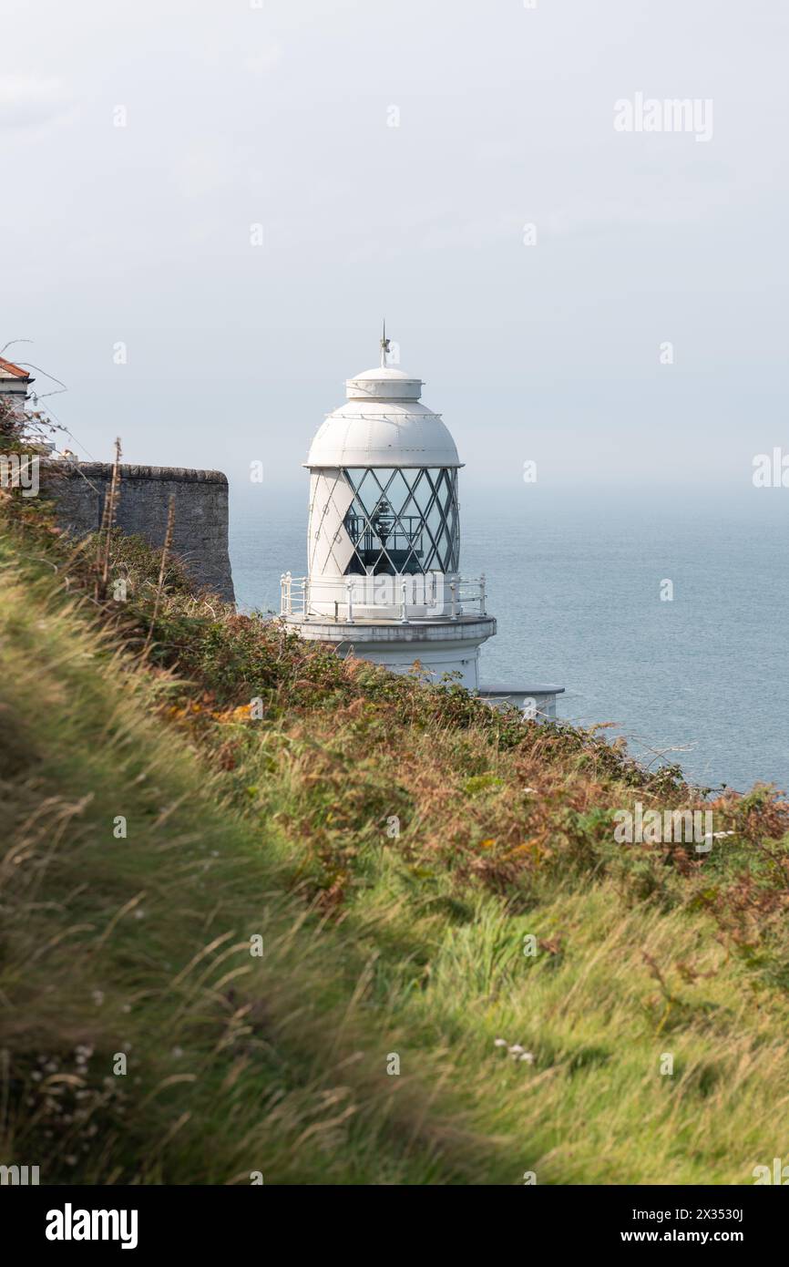 Photo of the Foreland lighthouse at Foreland Point on the north Devon ...