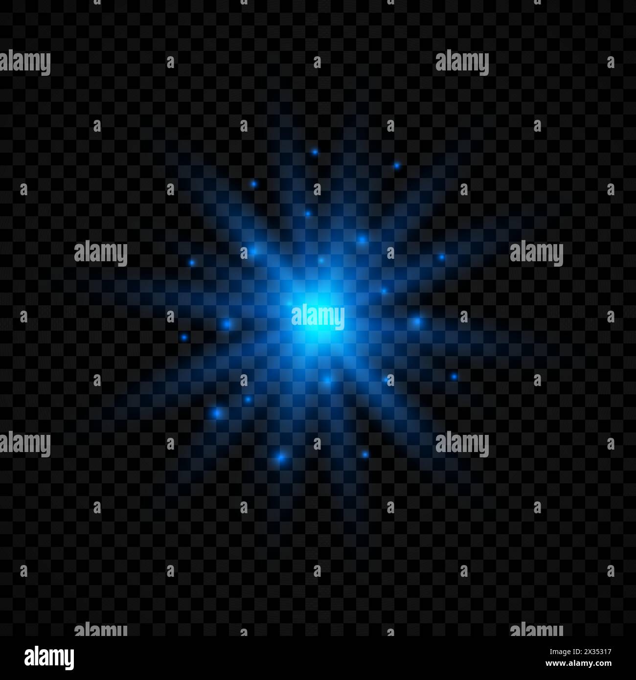 Glowing blue light energy rays Stock Vector Images - Alamy