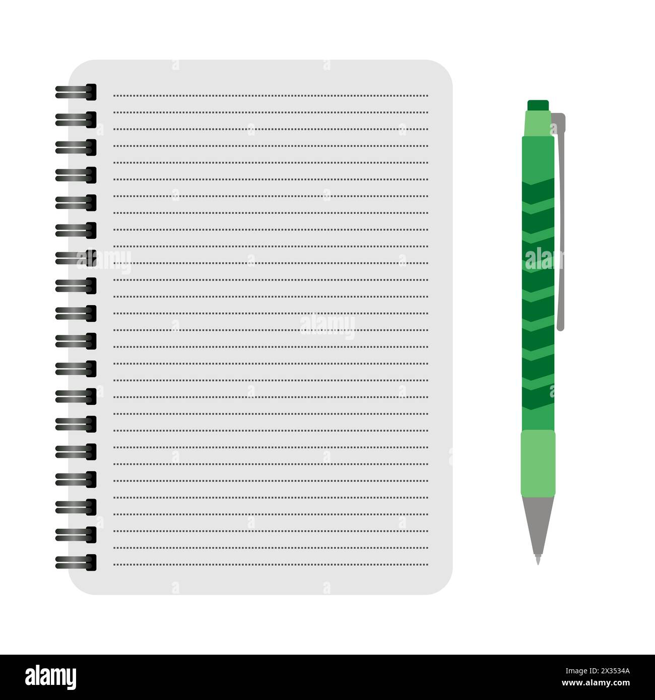 White pen on notepad Stock Vector Images - Alamy