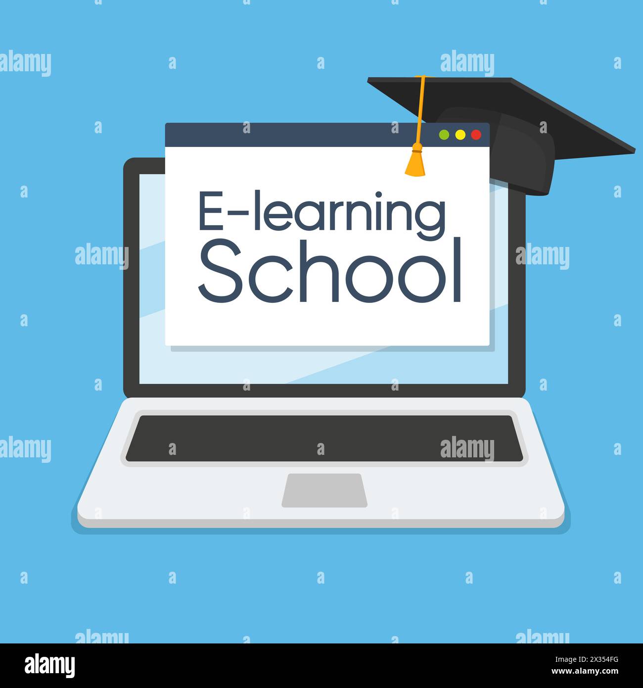 E learning icon hi-res stock photography and images - Alamy