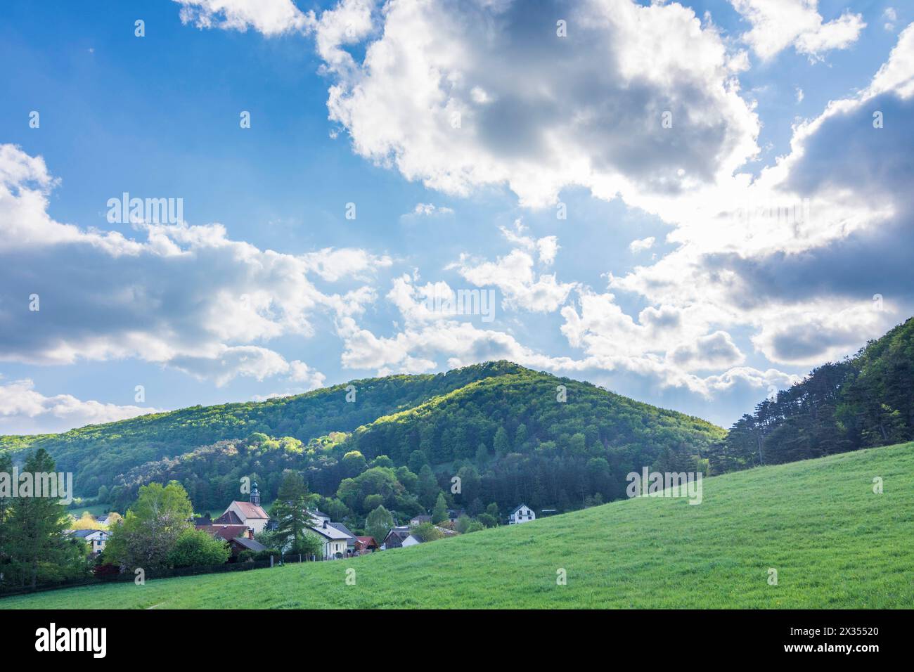 village and church Maria Raisenmarkt Alland Wienerwald, Vienna Woods ...
