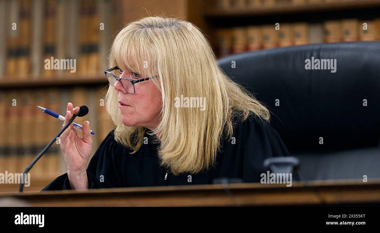 Superior Court Judge Beverly Cannone. Jury selection continues for the ...