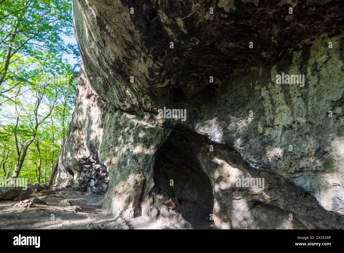 Alland: cave at mountain Arnstein in Wienerwald, Vienna Woods ...