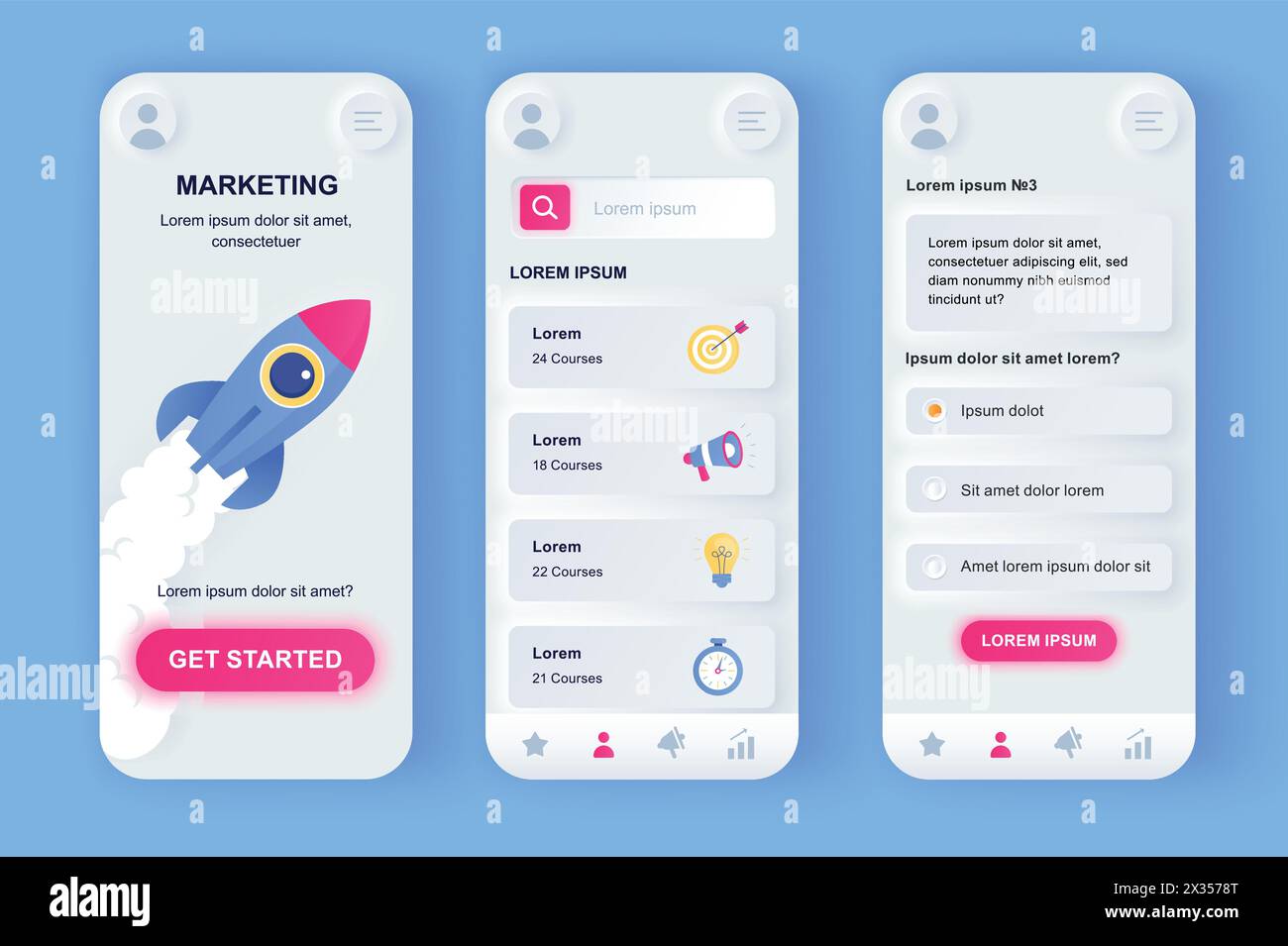 Skeuomorphism vector vectors Stock Vector Images - Alamy