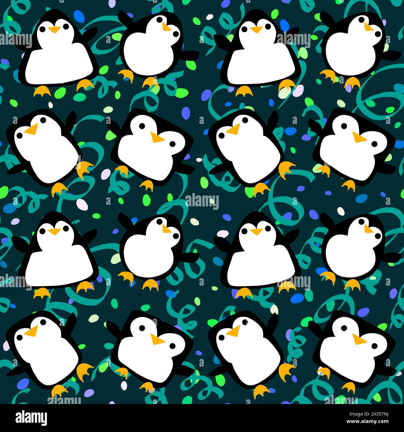 Festive cartoon seamless birthday hi-res stock photography and images ...