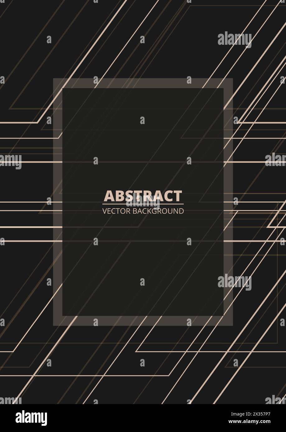 Dark brown abstract modern vertical background with beige and brown ...