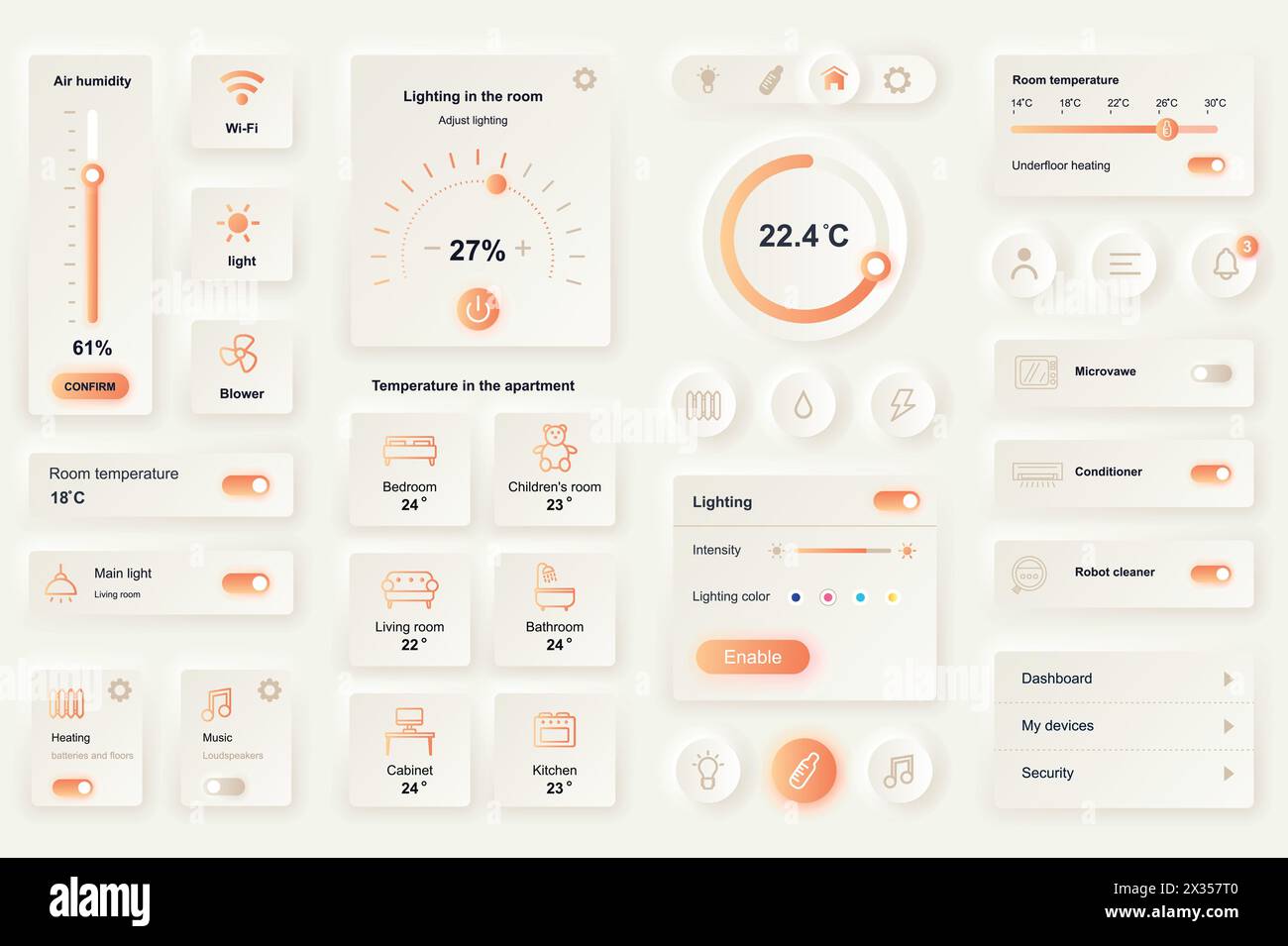 Login skeuomorphic hi-res stock photography and images - Alamy