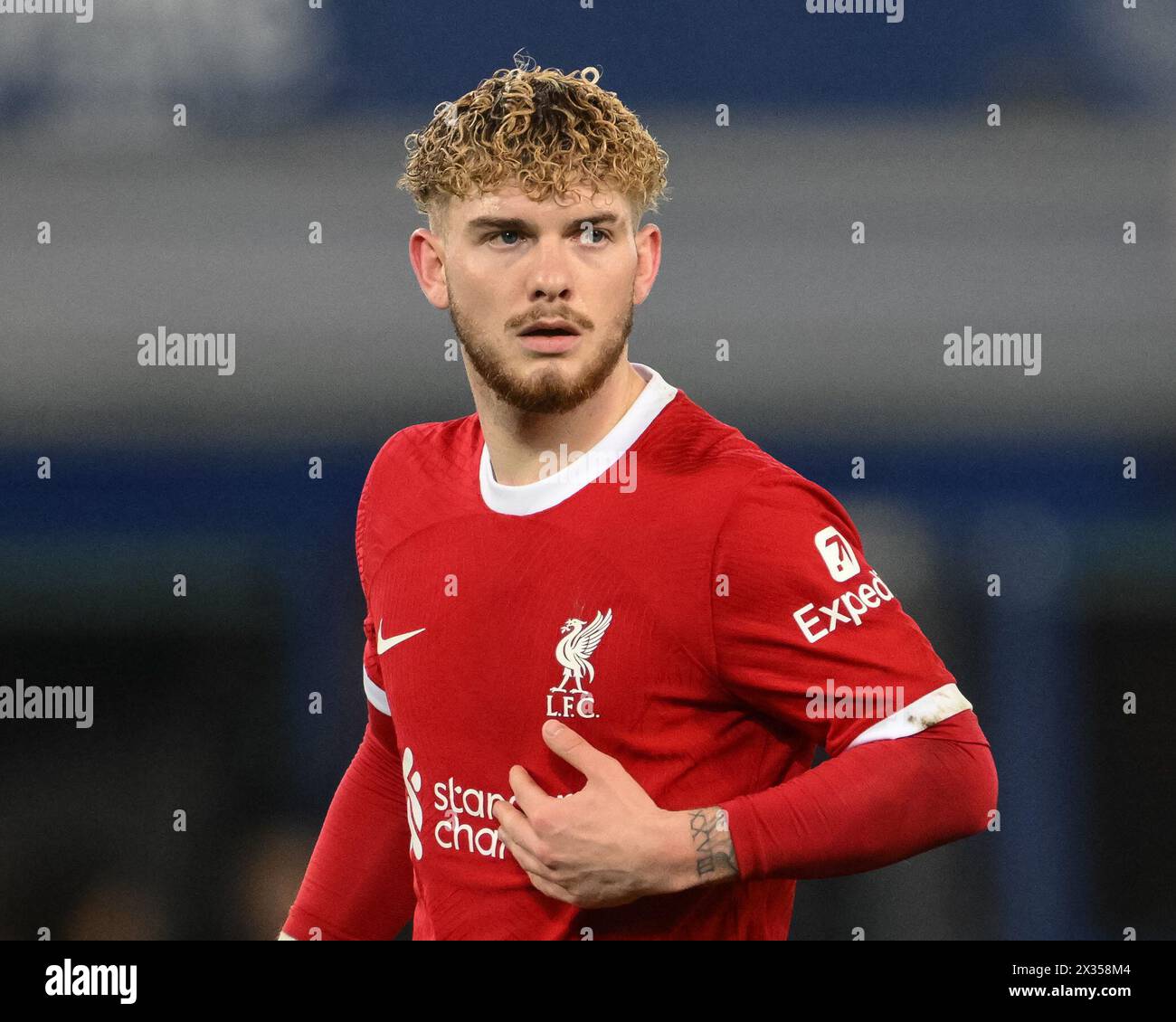 Harvey Elliott of Liverpool during the Premier League match Everton vs ...