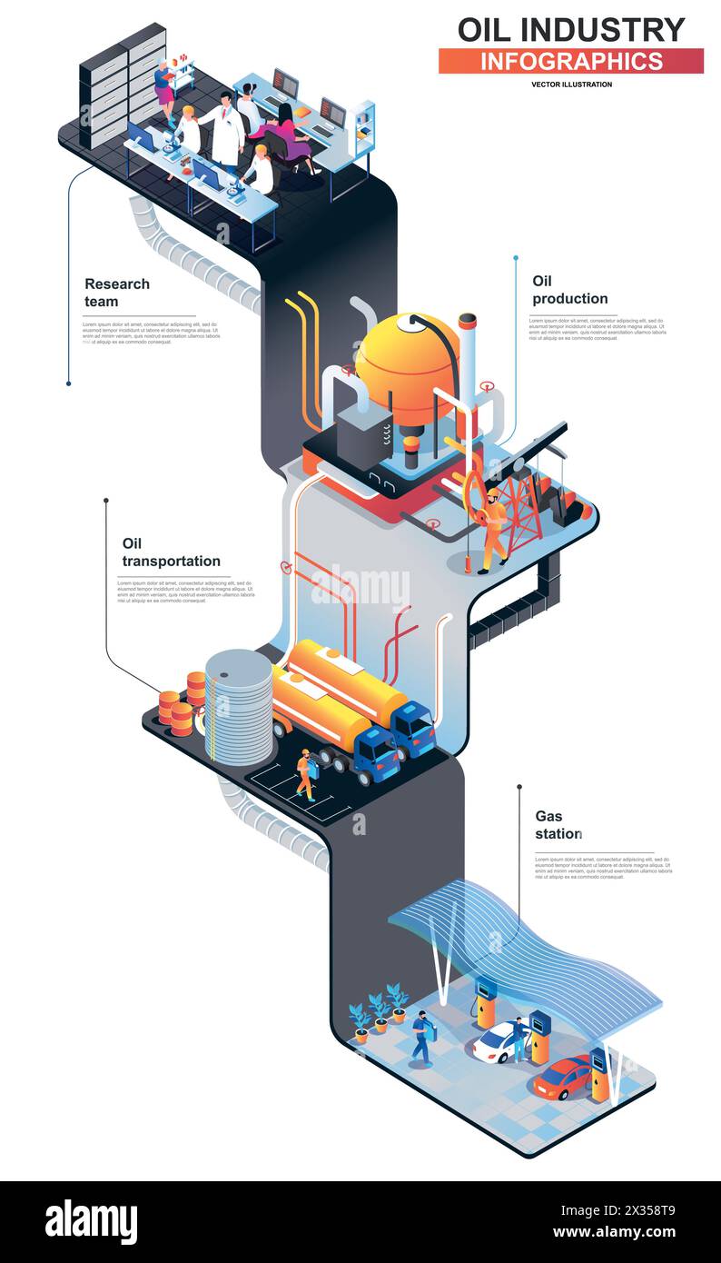Modern refinery technology Stock Vector Images - Alamy