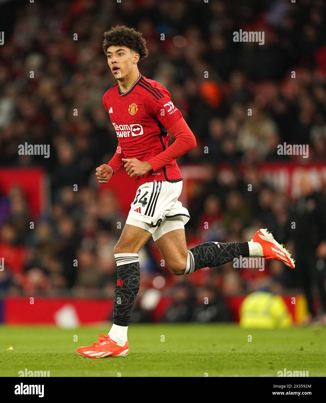Manchester United's Ethan Wheatley during the Premier League match at ...