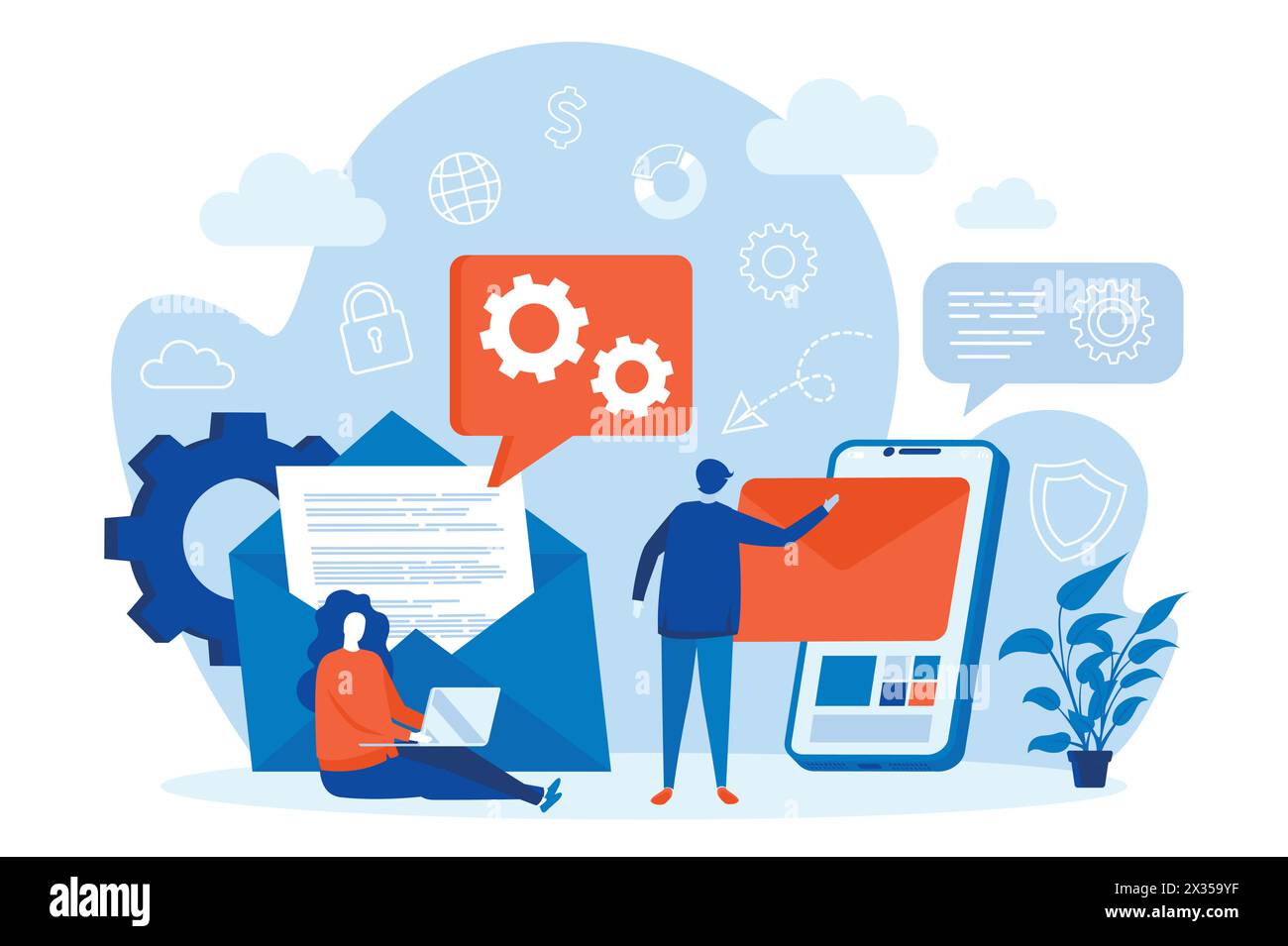 Webmail background hi-res stock photography and images - Alamy