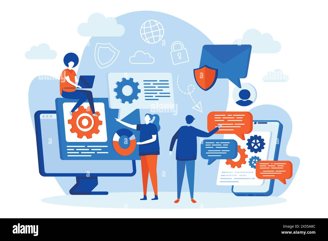 Webmail background hi-res stock photography and images - Alamy