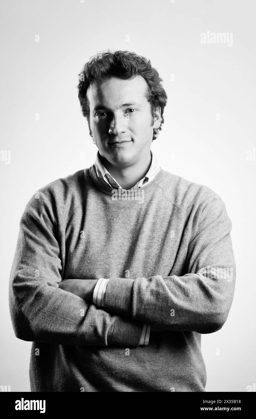 Italy, man in casual cloths portrait Stock Photo - Alamy
