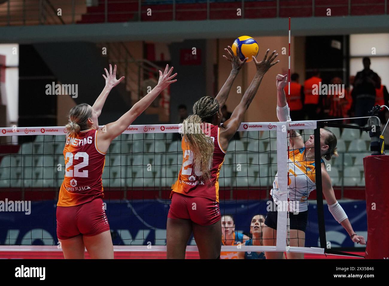 ISTANBUL, TURKIYE - OCTOBER 28, 2023: Heather Gneiting and Danielle ...