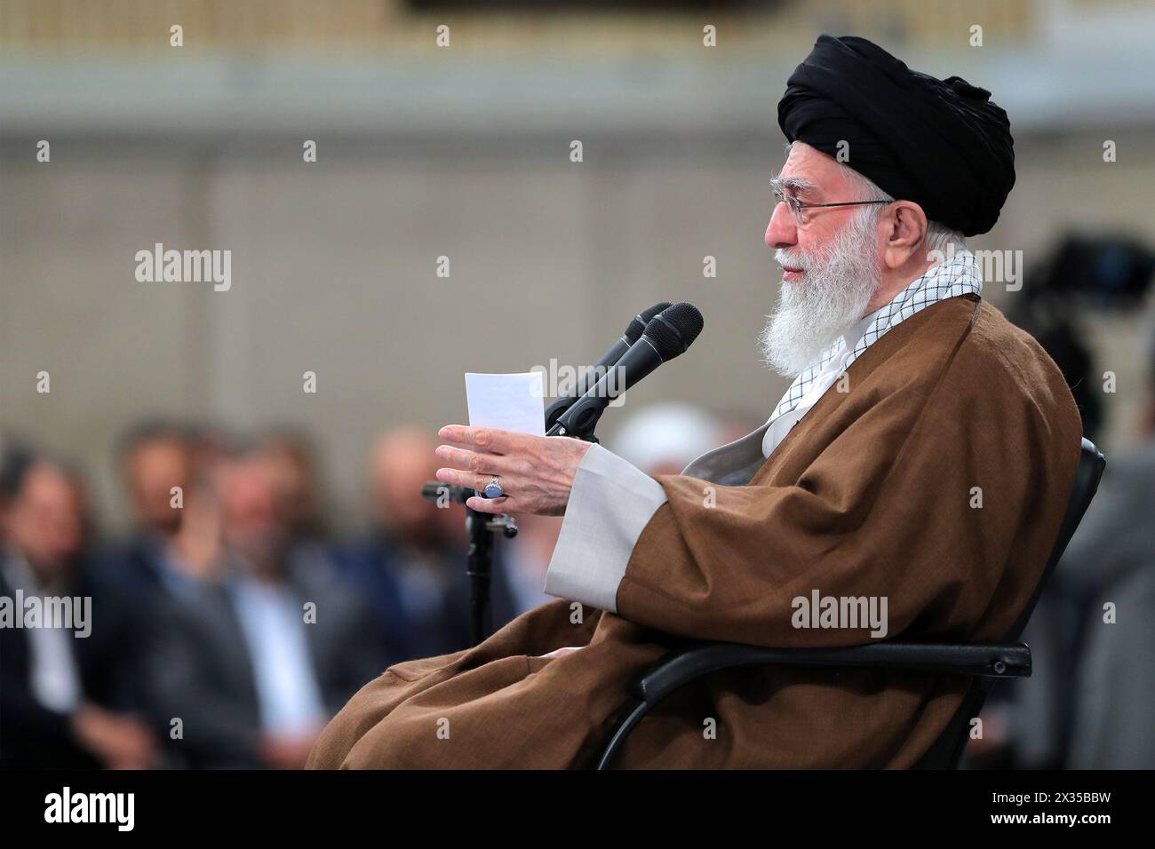 Tehran, Iran. 24th Apr, 2024. Iranian Supreme Leader Ayatollah ALI ...