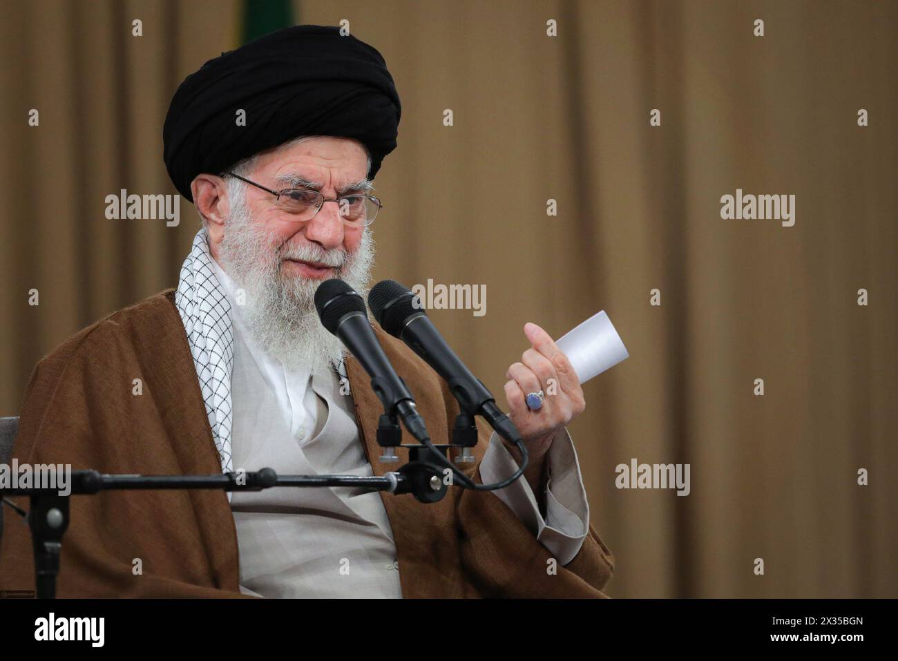 Tehran, Iran. 24th Apr, 2024. Iranian Supreme Leader Ayatollah ALI ...