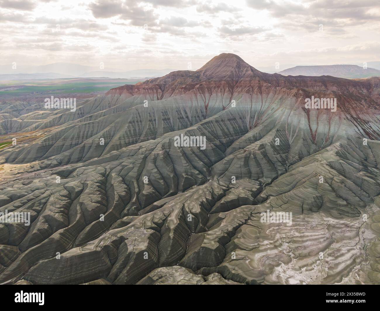 Colourful geological formations. Colourful Hills, Nallıhan Colourful ...