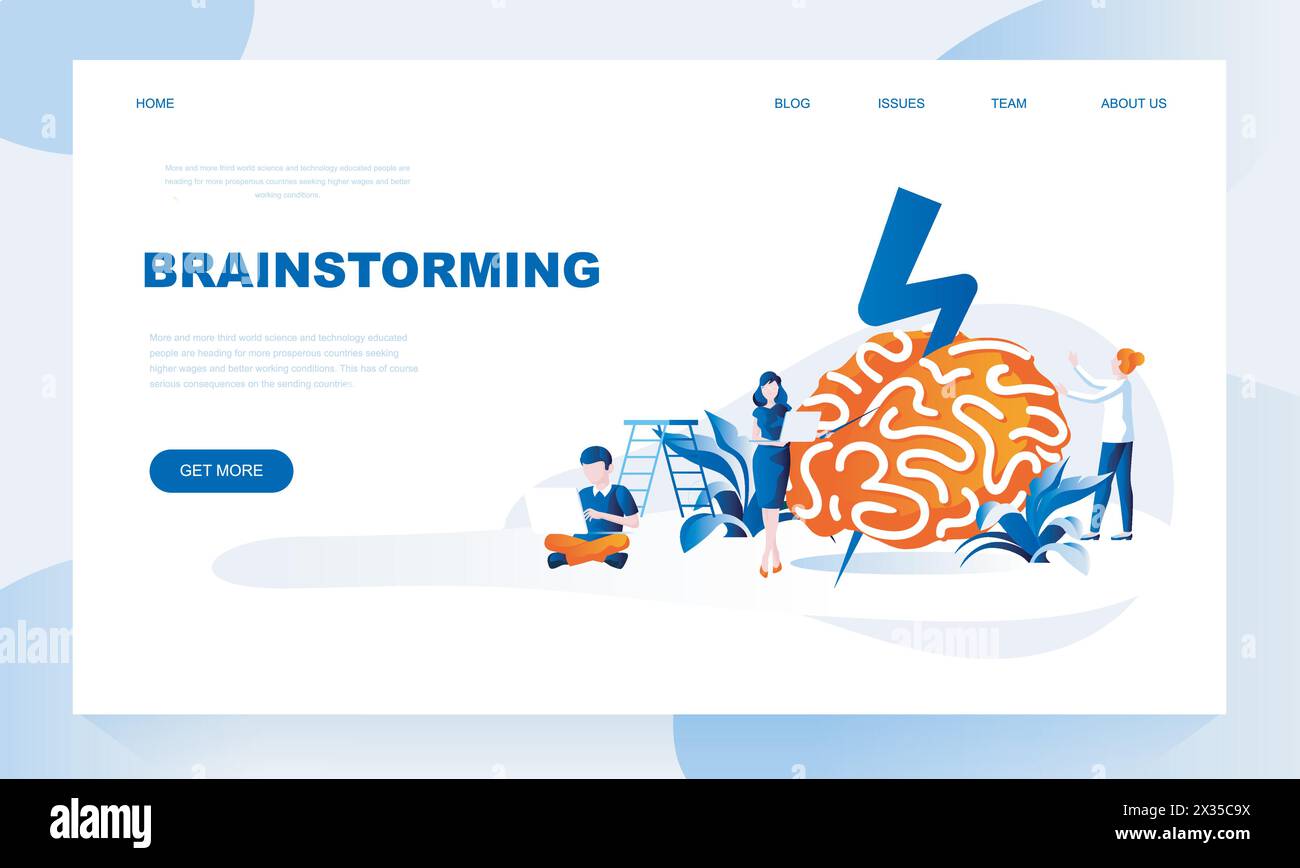 Brainstorming idea generation Stock Vector Images - Alamy