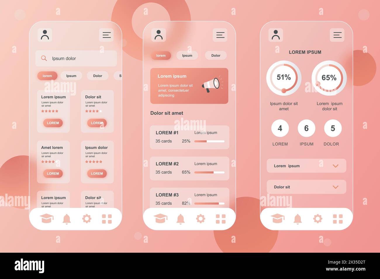 Online education ui hi-res stock photography and images - Alamy