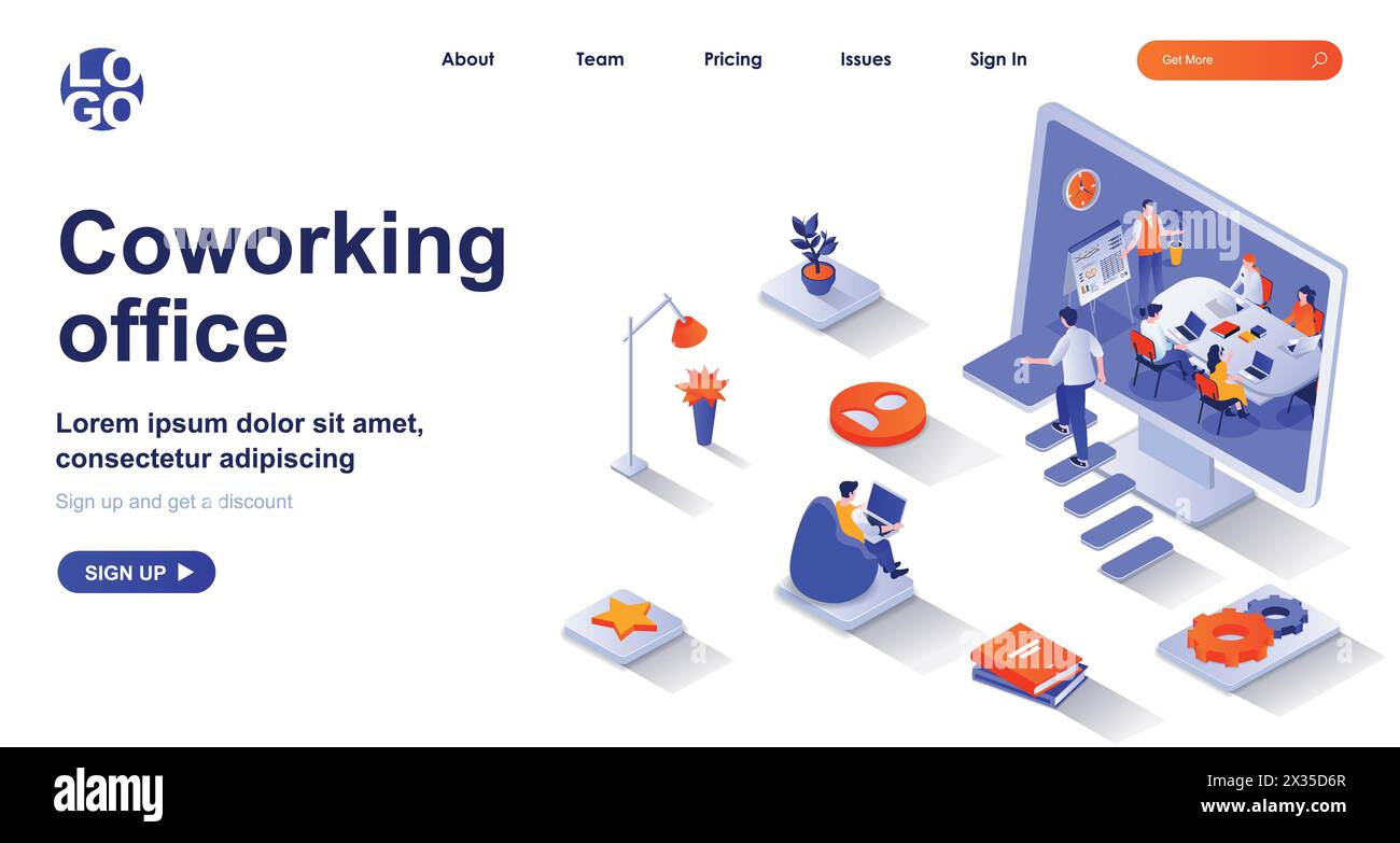 Coworker coworking Stock Vector Images - Alamy