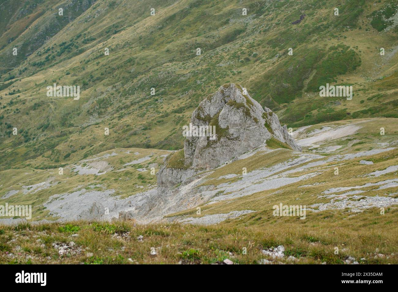 A panoramic view from the climb and from the ridge to the Ljuboten peak ...