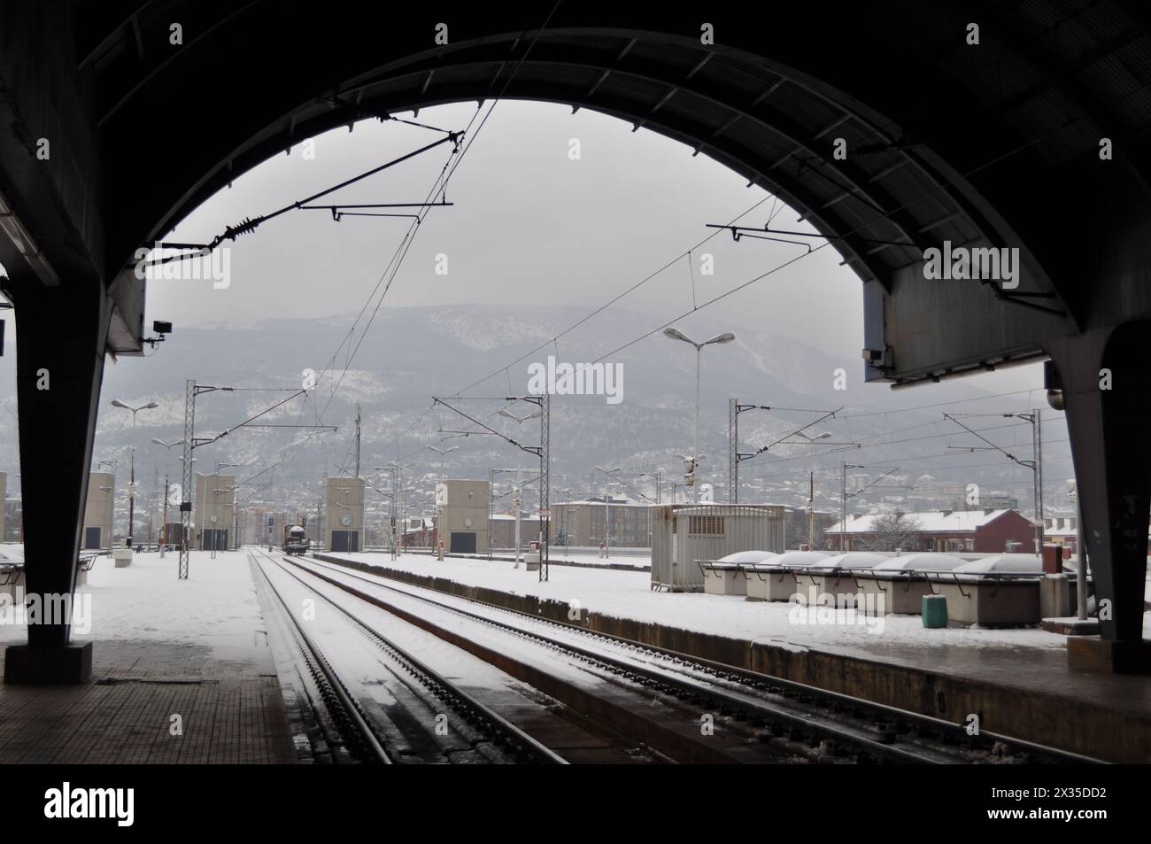 Skopje train station hi-res stock photography and images - Alamy
