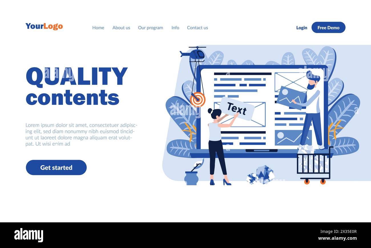 Quality content Stock Vector Images - Alamy