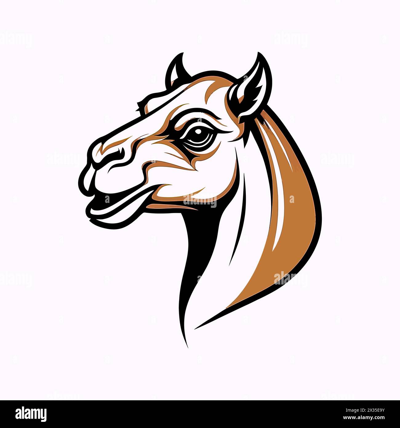 Camel logo vector Cut Out Stock Images & Pictures - Alamy