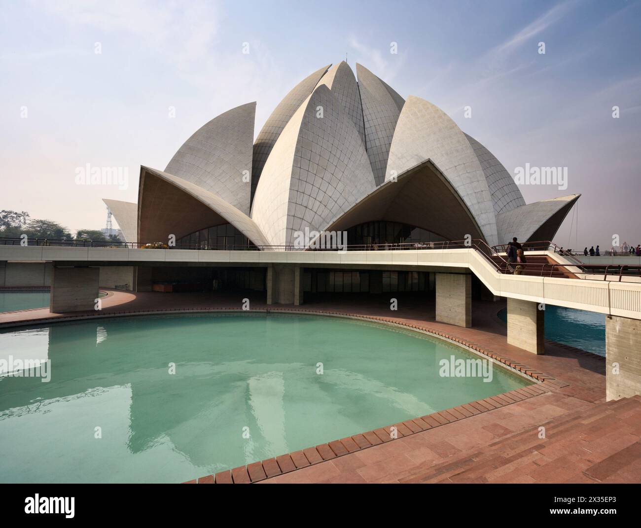 India. Delhi, Lotus Temple (Baha'l Temple Stock Photo - Alamy