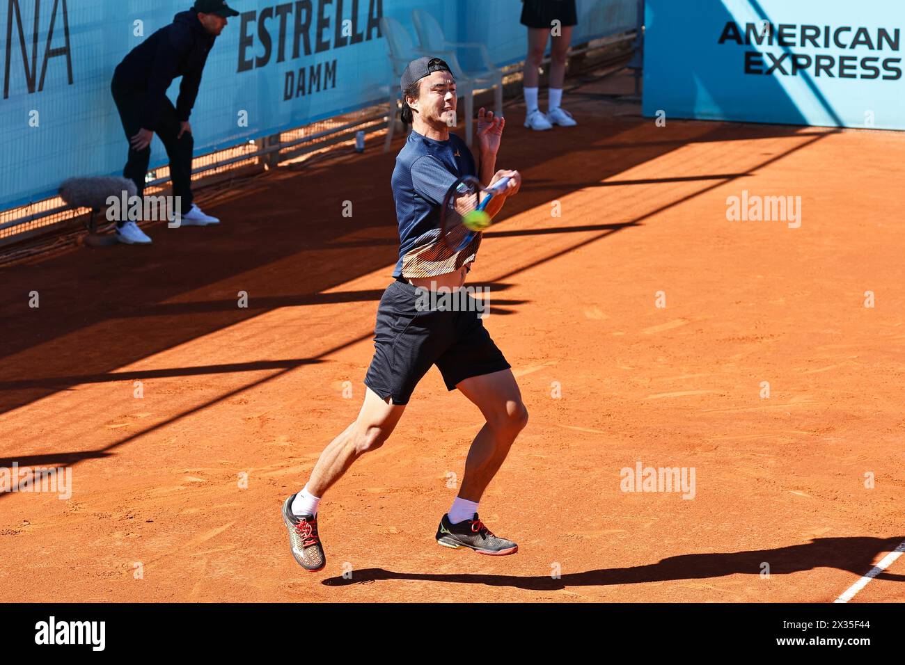 Madrid, Spain. 24th Apr, 2024. Taro Daniel (JPN) Tennis : Taro Daniel ...