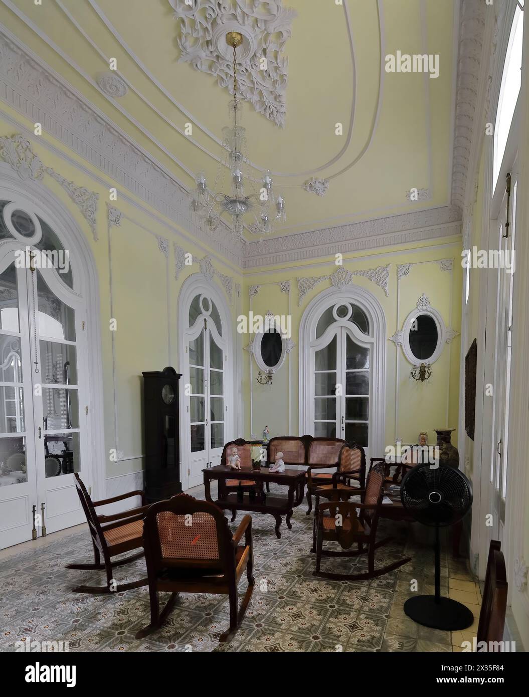 190 Pale-yellow hall in the former Palacio Ferrer Palace, now Museo de ...