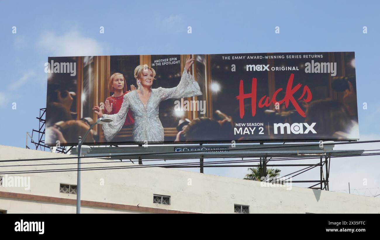 Los Angeles, California, USA 24th April 2024 Hacks MAX Billboard on ...