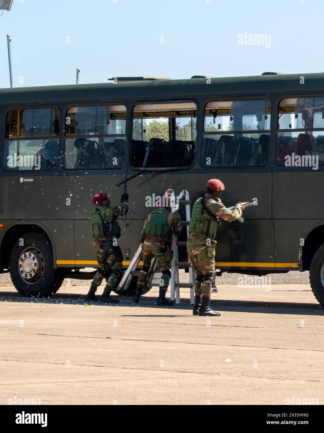 Zambia Army Commandos perform a very important person rescue ...